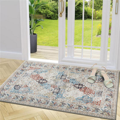 Area Rugs 40x60 cm Coastal Cashmere Style Soft Short Pile Vintage Rug ...