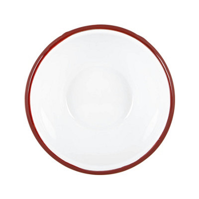 Argon Tableware 16cm Coloured Enamel Bowls - Set of 12 - Red ...
