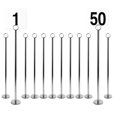 Argon Tableware 50 Table Numbers with 46cm Holders - Place Cards ...