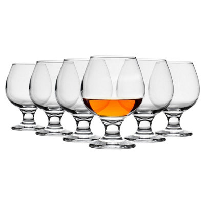 Argon Tableware - Classic Brandy Glasses - 390ml - Pack of 6 - Clear | DIY at B&Q