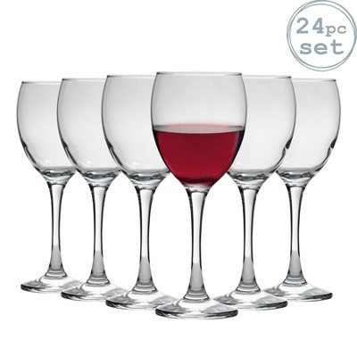 Argon Tableware - Classic Red Wine Glasses - 340ml - Pack of 24 - Clear | DIY at B&Q