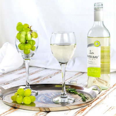 Argon Tableware - Classic White Wine Glasses - 245ml - Pack of 6 - Clear | DIY at B&Q