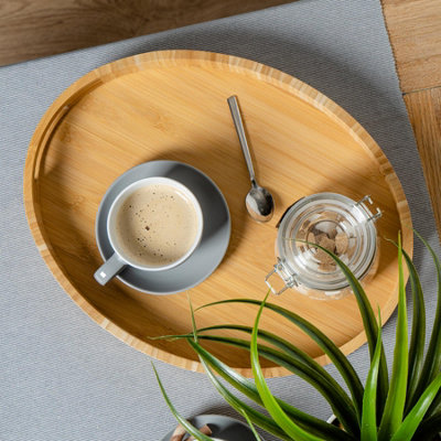 Argon Tableware Coloured Cappuccino Cup & Saucer Set - 250ml - Grey ...