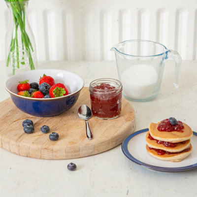 Argon Tableware Glass Jam Jars - 130ml - Pack of 6