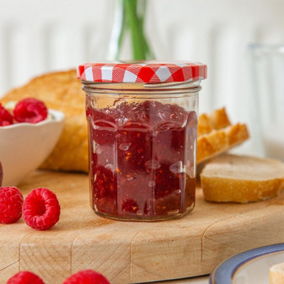 Argon Tableware Glass Jam Jars - 150ml - Pack of 6