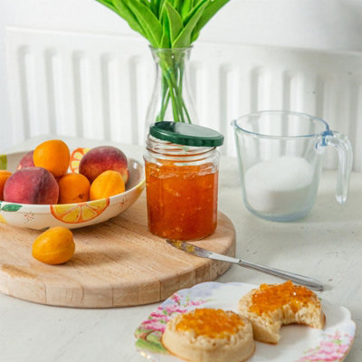 Argon Tableware Glass Jam Jars - 380ml - Pack of 24