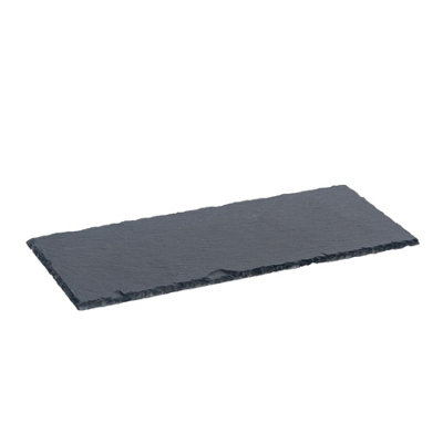 Argon Tableware - Rectangle Slate Dinner Plate - 29 x 12cm | DIY at B&Q