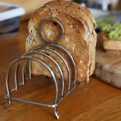 Argon Tableware Stainless Steel Toast Rack - 6 Slices