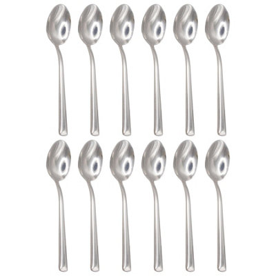 Argon Tableware Tondo Stainless Steel Teaspoons - 14cm - Pack of 12