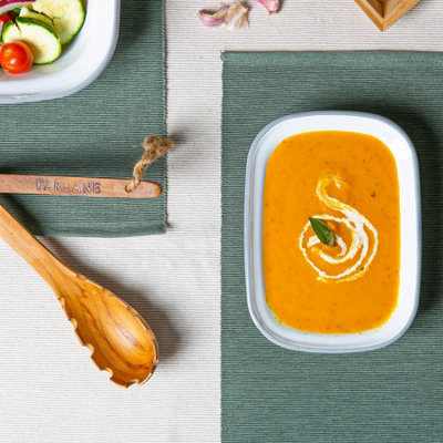 Argon Tableware White Enamel Pie Dish - 20cm - Grey