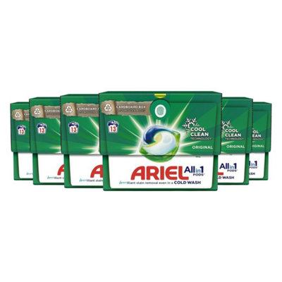 Buy Ariel All in 1 Washing Pods 13s Original (Pack of 6) | DIY at B&Q