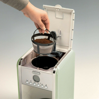 Ariete 1342/04 Vintage Retro Filter Coffee Machine, 24 Hour Timer, Green