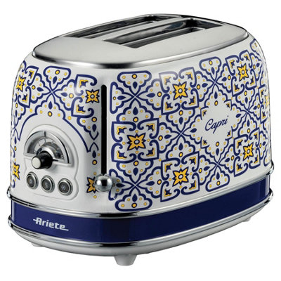 Ariete 551/2 Capri 2 Slice Toaster, Vintage Italian Tile Design ...