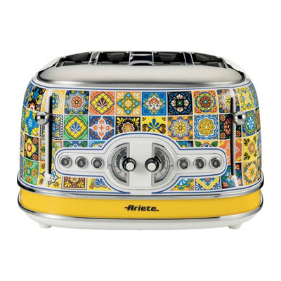 Ariete 561/1 Positano 4 Slice Toaster, Vintage Italian Tile Design ...