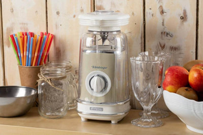Ariete 568 Vintage Blender 500W 1.5L 2 Speed with Pulse Function Beige