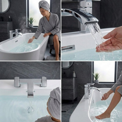ARKO bath mixer tap,Square Thermostatic Bath Mixer Tap, Brass ...