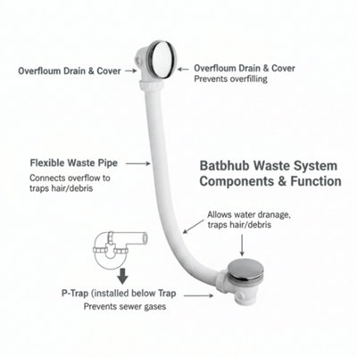 Arko Bath Tap and Basin Mixer Tap Set with Bath Waste, Waterfall ...