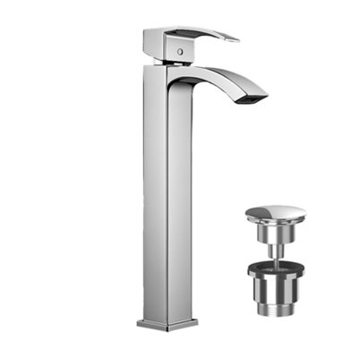 ARKO BATHROOM Modern Tall Basin Mixer Tap High Rise Countertop Sink ...