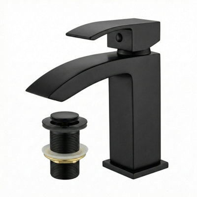 ARKO Bathroom Sink Taps, Basin Mixer Taps, Square Mono Basin Faucet ...