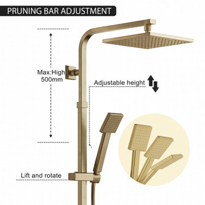 Arko Bathroom Taps Set, Mixer Shower and Basin Mixer Tap Set with Bath ...