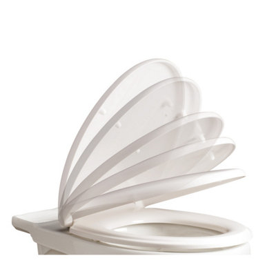 ARKO BATHROOM Wrap Over Soft Close Toilet Seat ,Adjustable Fit (45 ...