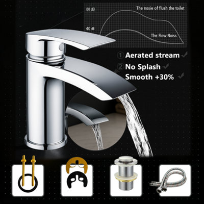 ARKO Handheld mixer shower with Basin Mixer Tap & Bath Filler Set with ...