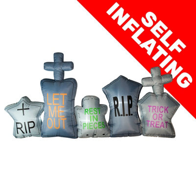 Arlec 4FT Halloween Tombstone Inflatable | DIY at B&Q