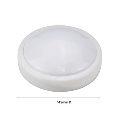 Arlec Cool White 14cm Round LED Push Light