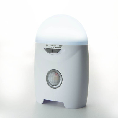 Arlec Cool White PIR Battery Night Light Nightlight Compact Easy Motion ...