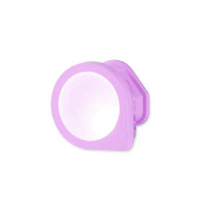 Arlec Cool White Q Shaped Auto LED Night Light - Pink | DIY at B&Q