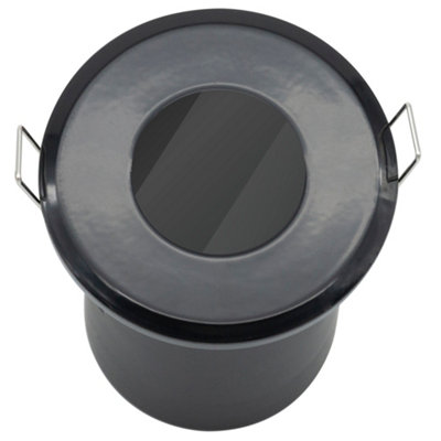 Arlec Fixed Fire Rated IP65 Single Downlight Black | DIY at B&Q