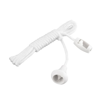 Arlec Plastic White Nylon Pull Cord for Ceiling Light Switch Bathroom ...