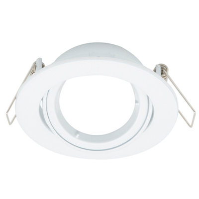 Arlec Single Adjustable Angle Gimble Flush Ceiling Downlight White ...