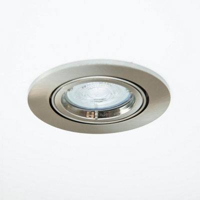 Arlec Single Adjustable Downlight Brushed Steel