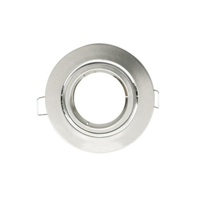 Arlec Single Adjustable Downlight Brushed Steel