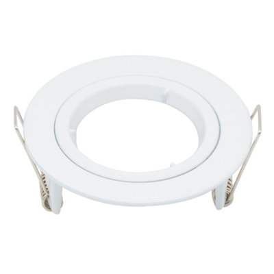 Arlec Single Fixed Flush Ceiling Downlight White Finish GU10 Spot Down ...