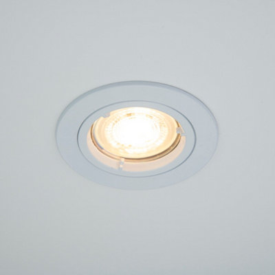 Arlec Single Fixed Flush Ceiling Downlight White Finish GU10 Spot Down ...