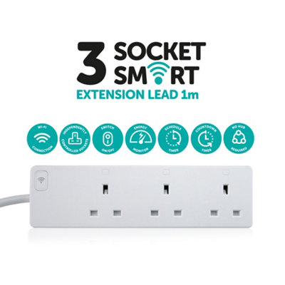 Arlec smart socket 3-gang, 3-metre