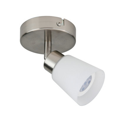 Arlec Tecoma Frosted Glass Spotlight | DIY at B&Q