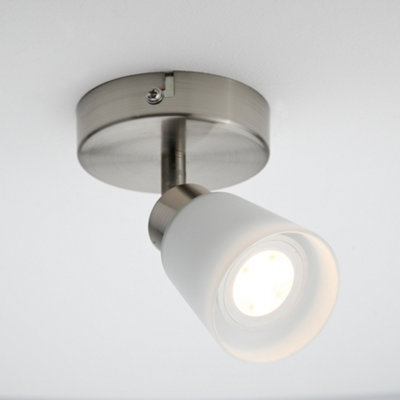 Arlec Tecoma Frosted Glass Spotlight | DIY at B&Q