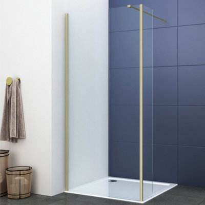 Arley Ralus 6mm Tempered Safety Glass Wetroom Shower Fixed Return Panel ...