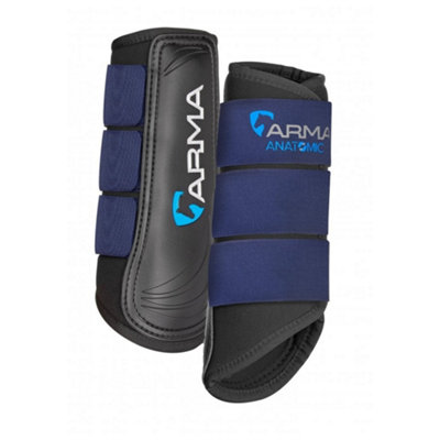 ARMA Neoprene Horse Brushing Boots Navy (Cob)