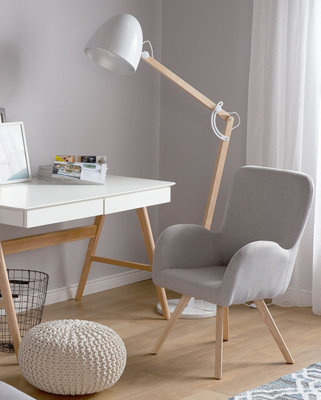 Armchair BJARN Fabric Light Grey