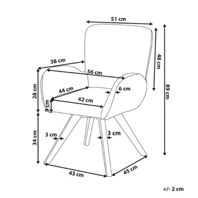 Armchair BJARN Fabric Light Grey