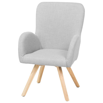 Armchair BJARN Fabric Light Grey
