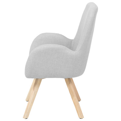 Armchair BJARN Fabric Light Grey