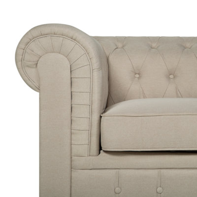 Armchair CHESTERFIELD Fabric Beige