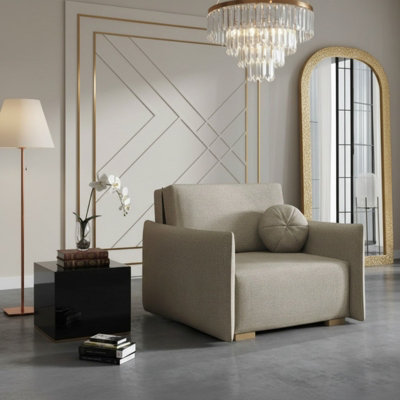 Armchair VIVA GLOV I with Sleep Function Storage Chipboard Foam Sinuous ...