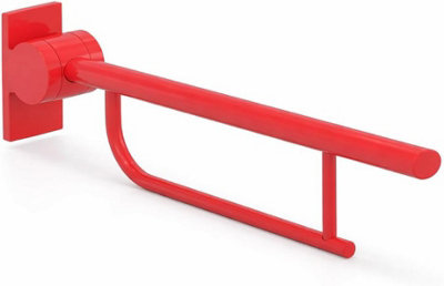Armitage Shanks Contour 21 800mm Hinged Support Rail Red Fold Up Grab ...