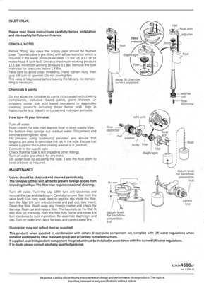 Armitage Shanks Watermark Dual Flush Valve- WMKA20080 - Model No AS1172 ...